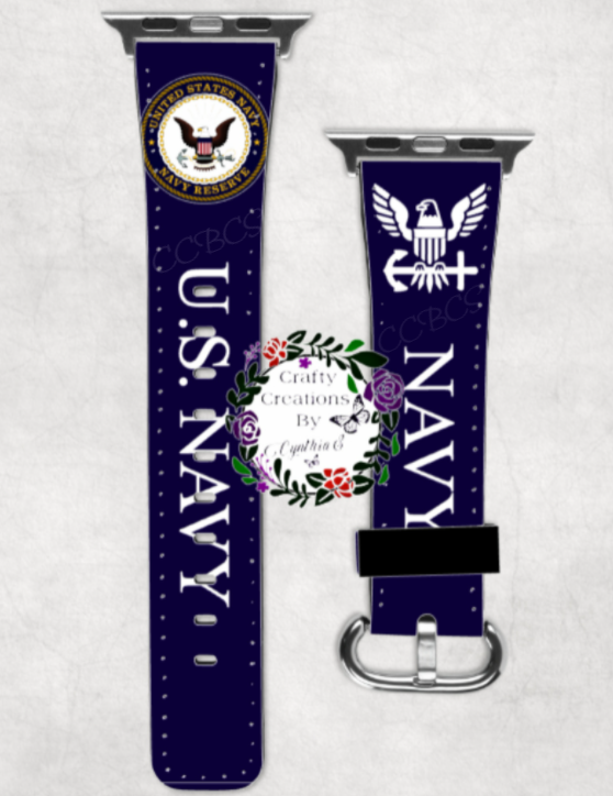 U.S. NAVY Watch Band – Crafty Creations By Cynthias