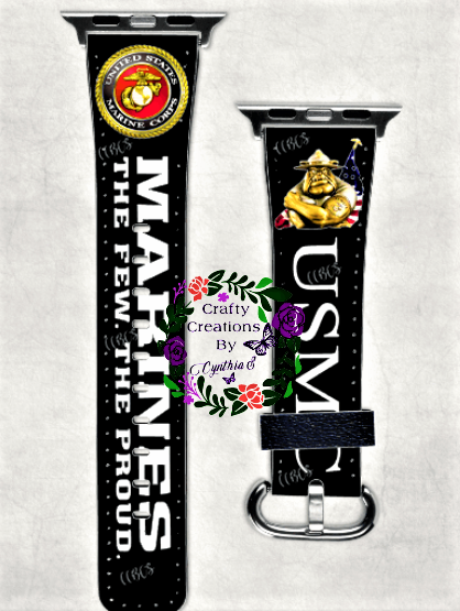 USMC Watch Band – Crafty Creations By Cynthias